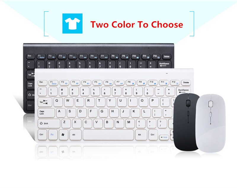 2 4ghz Wireless Keyboard With Cover With Mouse Mic Grandado