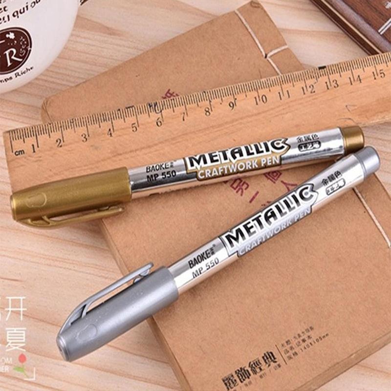 1/2Pcs Signature Marker 1.5mm Gold Silver Craft Pe... – Grandado