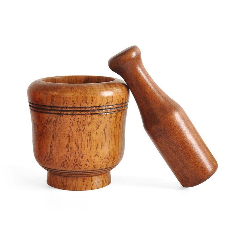 Wooden Garlic Pot Kitchen Gadgets Household Garlic... – Grandado