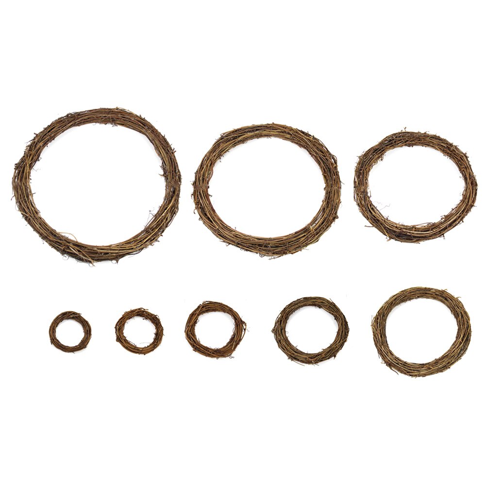 8/10/12/15/20/25/30/35CM Rattan Ring Artificial fl... – Grandado