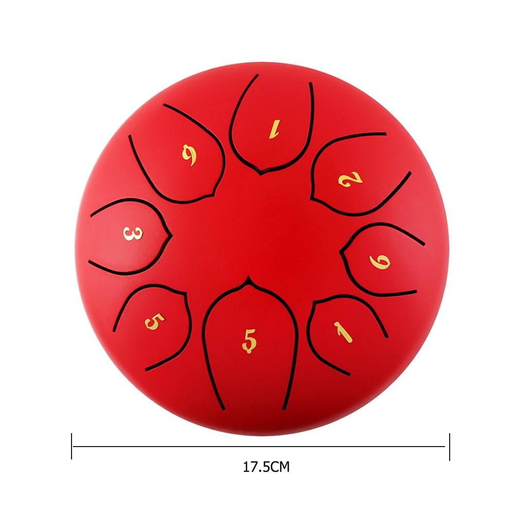 8 Tune Percussion Drum Tank 6 inch Steel Tongue Dr... – Grandado