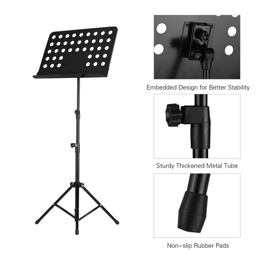 Portable Metal Music Stand Detachable Musical Guit... – Grandado