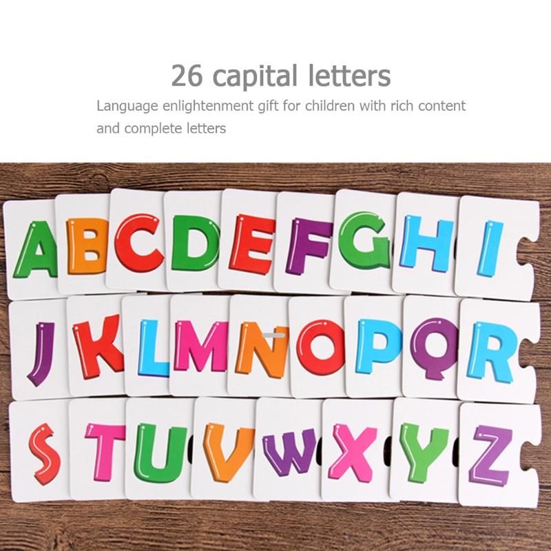 Uppercase Lowercase Letter Cardboard Matching Puzz... – Vicedeal