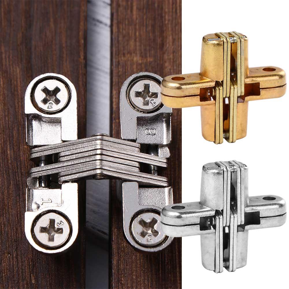 2PCS Hidden Hinges with Screws Invisible Cross Hin... – Grandado