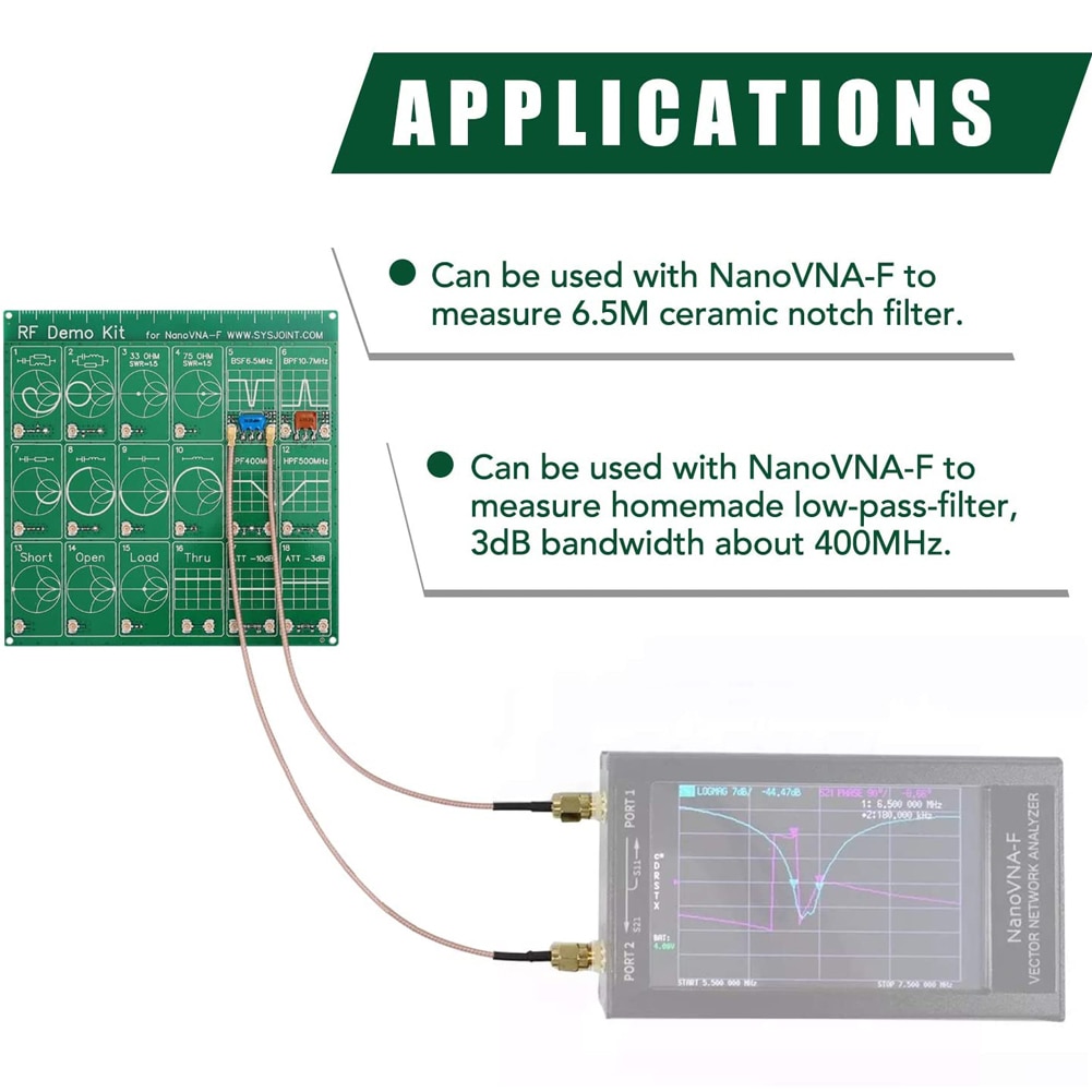 RF Demo Kit NanoVNA RF Tester Board Filter Attenua... – Grandado