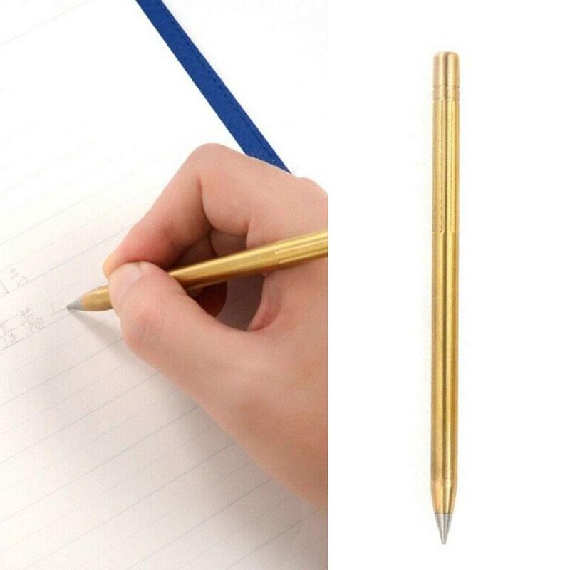 Retro Pure Brass Inkless Metal Pencil Pure Station... – Vicedeal