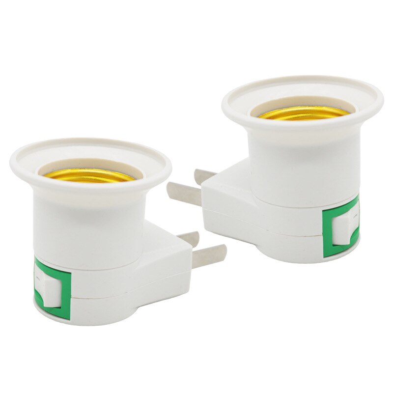 1PCs Practical White E27 LED Light Socket To EU Pl... – Grandado