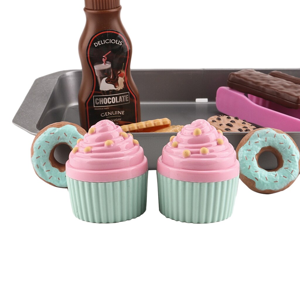 16pcs Simulation Dessert Playset Kids Tea Time Pre... – Grandado