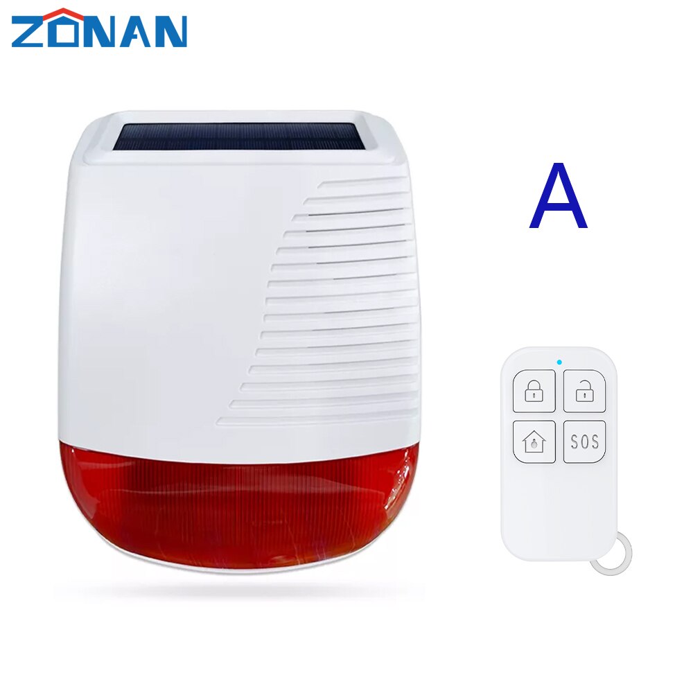ZONAN SN40 433MHz Outdoor Solar Waterproof Siren W... – Grandado