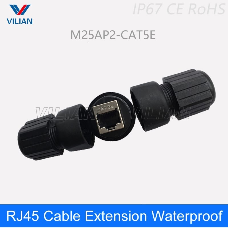 Metall Abschirmung CAT5E CAT6 Outdoor RJ45 Panel M... – Vicedeal