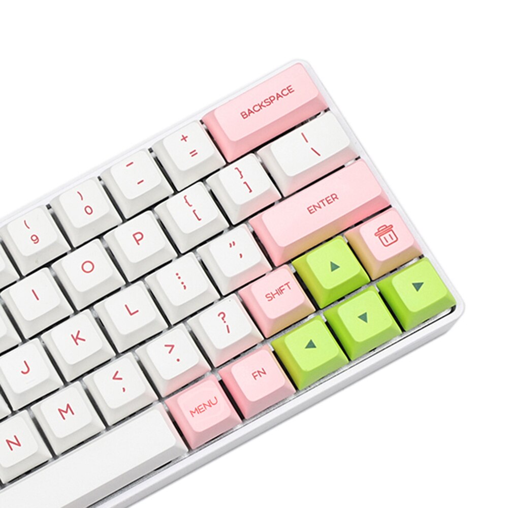 64 Ansi Dye Sub Roze Wit Grijs Wit Keyset Pbt Keyc... – Grandado