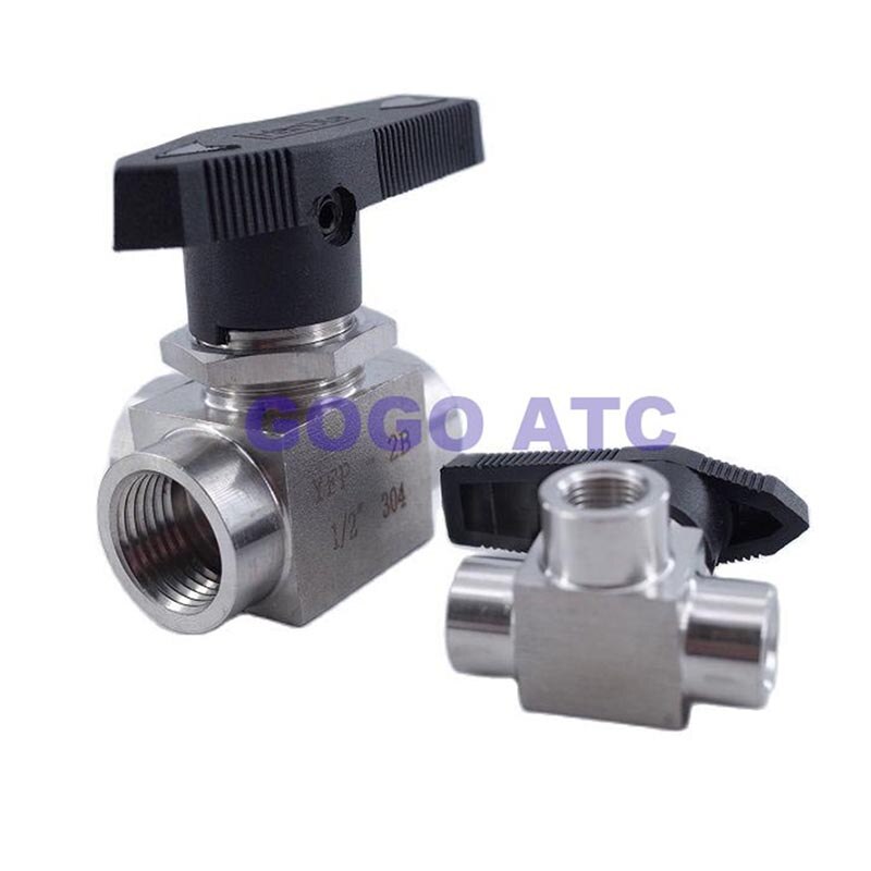 Tee Ball valve female G thread stainless steel 304... – Grandado
