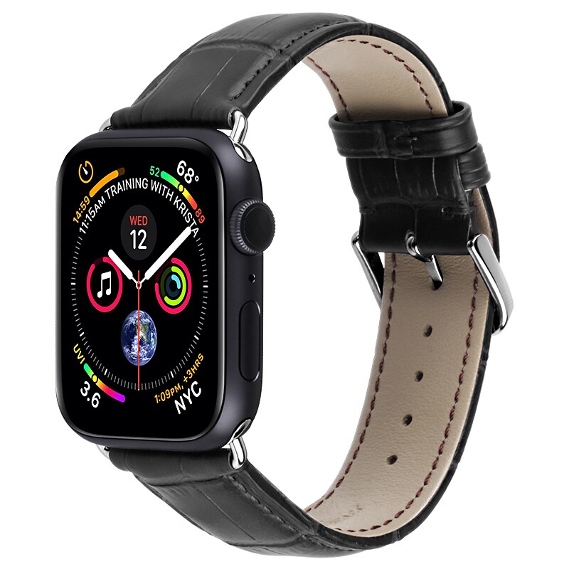 leather loop strap for apple watch 5 band 44mm 40m... – Grandado