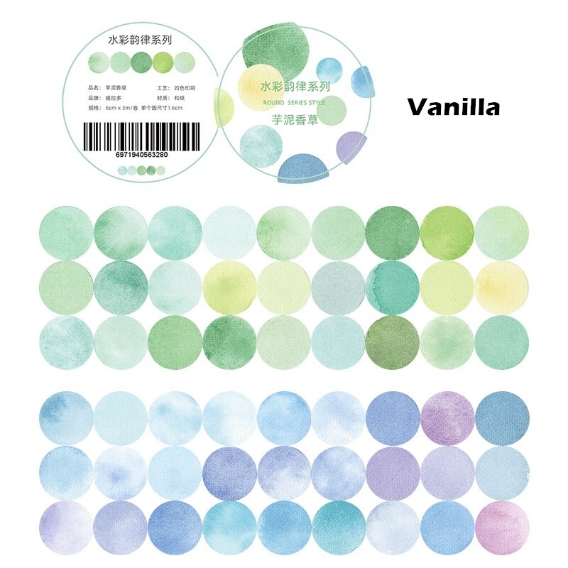 16Mm Dots Ronde Stickers Tape Set Mango Blueberry ... – Grandado