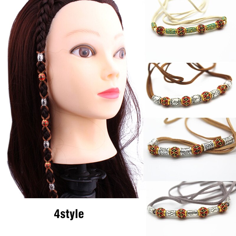 Retro trenza de pelo Dread Dreadlock cuentas anill... – Grandado