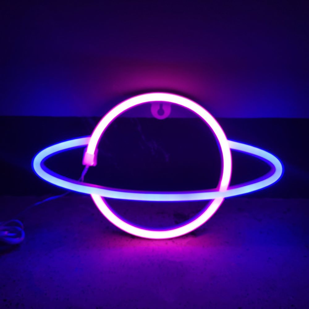 LED Neon Lights Planet Rocket Neon Sign Lamp Batte... – Vicedeal