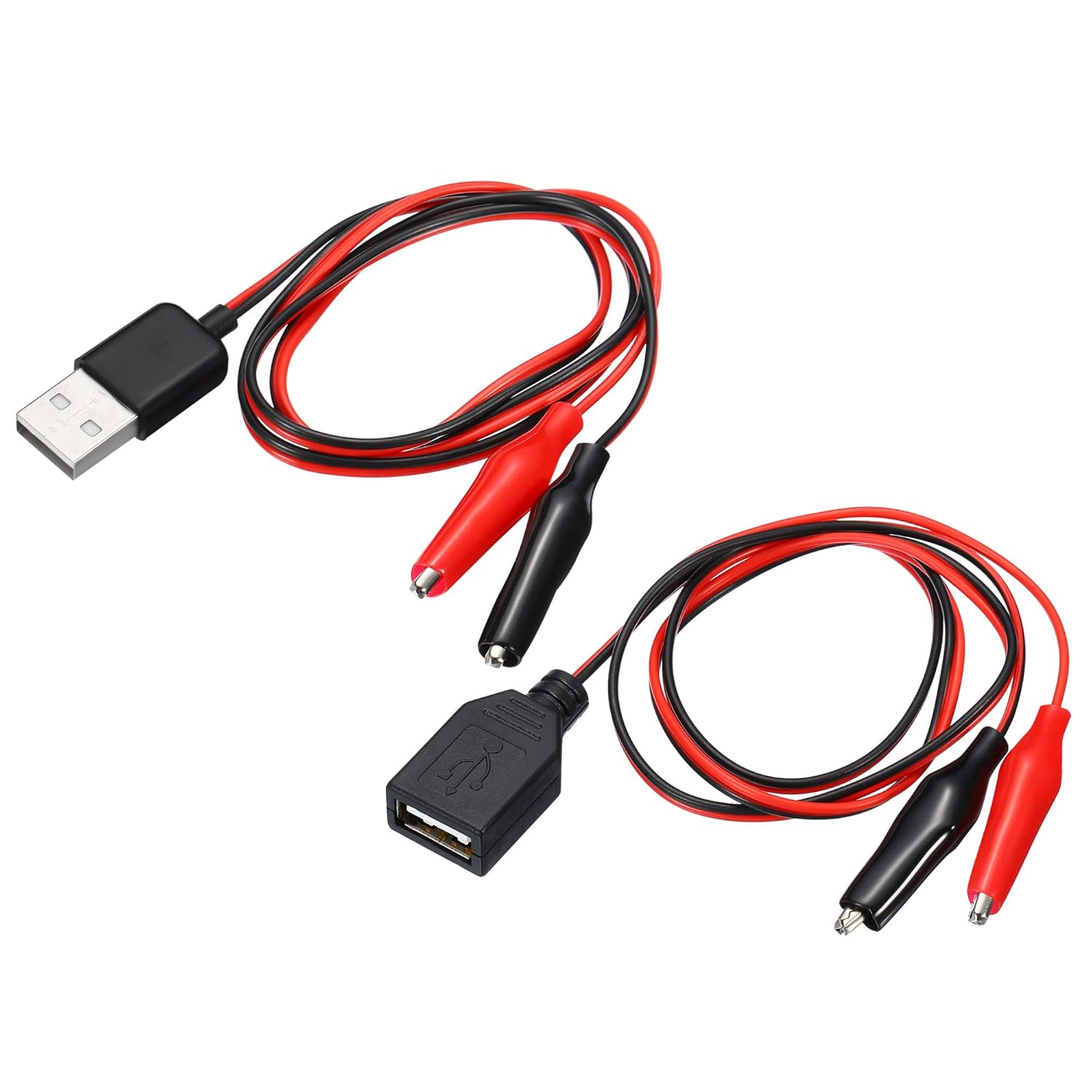 2pcs USB to Alligator Clip Adapter Cable Male Fema... – Grandado