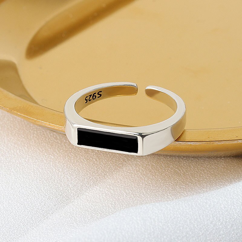 Vintage Ring Olie Vierkante Stempel S925 2021Trend... – Grandado