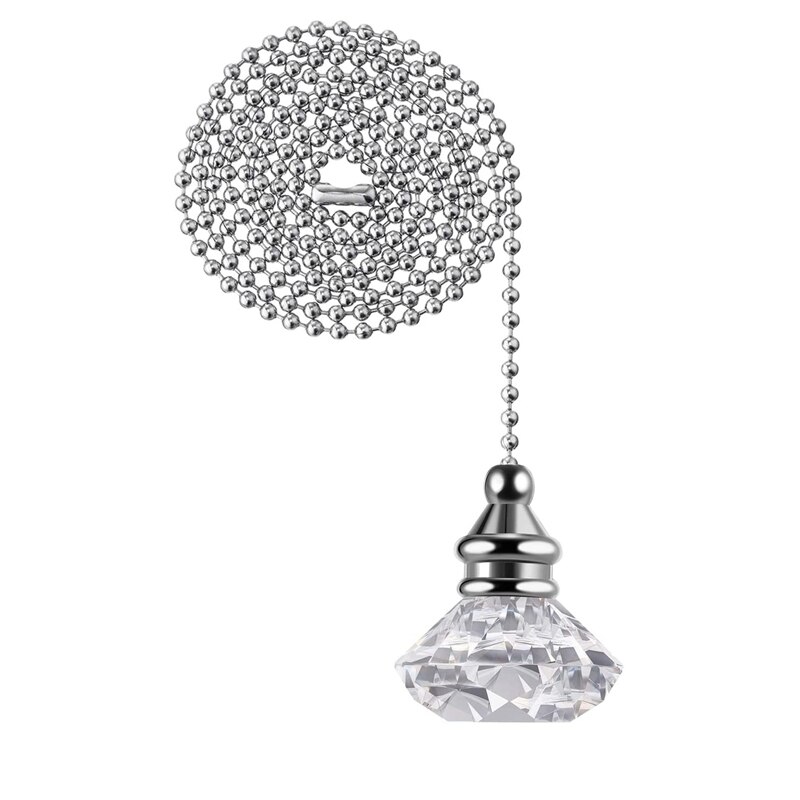 2 Pcs Crystal Pull Chains Ceiling Fan Chain Extens... – Grandado