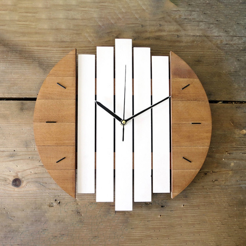 Xylophone Wooden Wall Clock Modern Vintage Rustic ... – Grandado