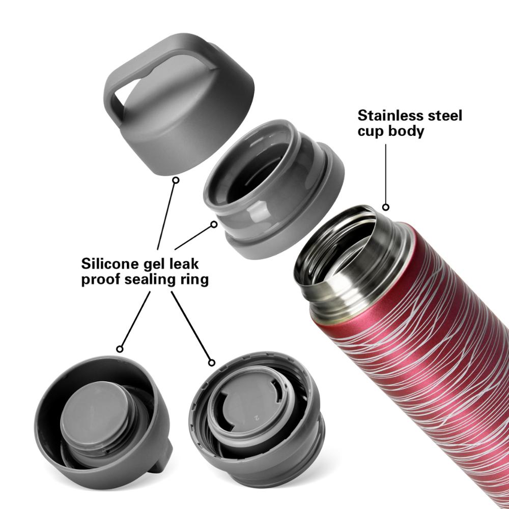 350ml double wall stainless steel portable thermos... – Grandado