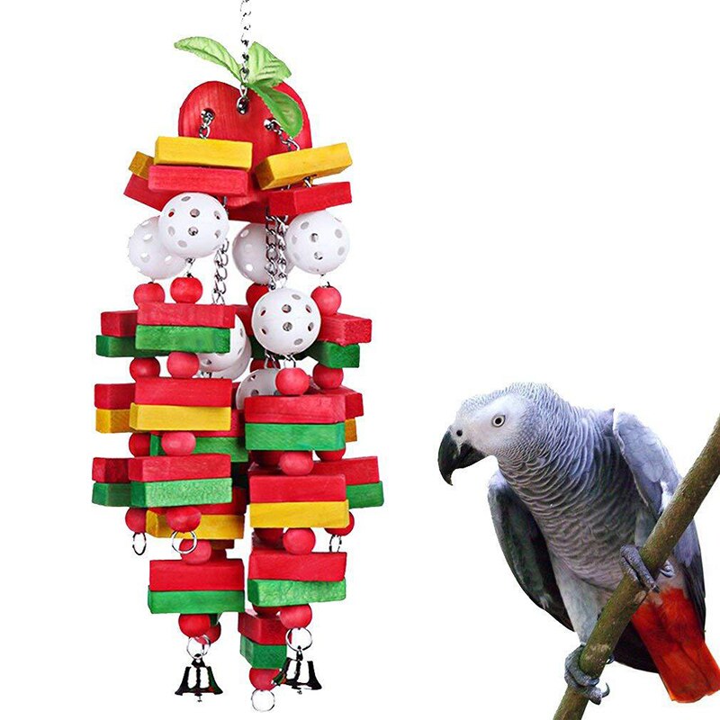 1pc Pet Parrot Toys Wooden Durable Birds Chew Toys... – Grandado