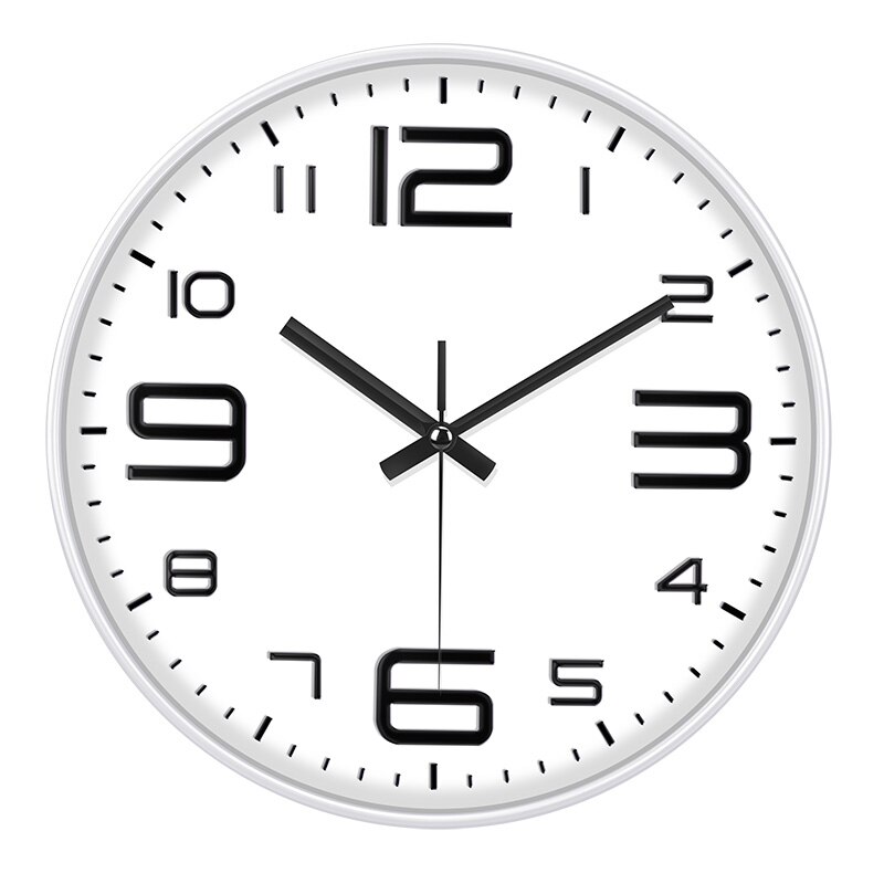 Brief Mute Modern Large Wall Clock Clocks for Home... – Grandado