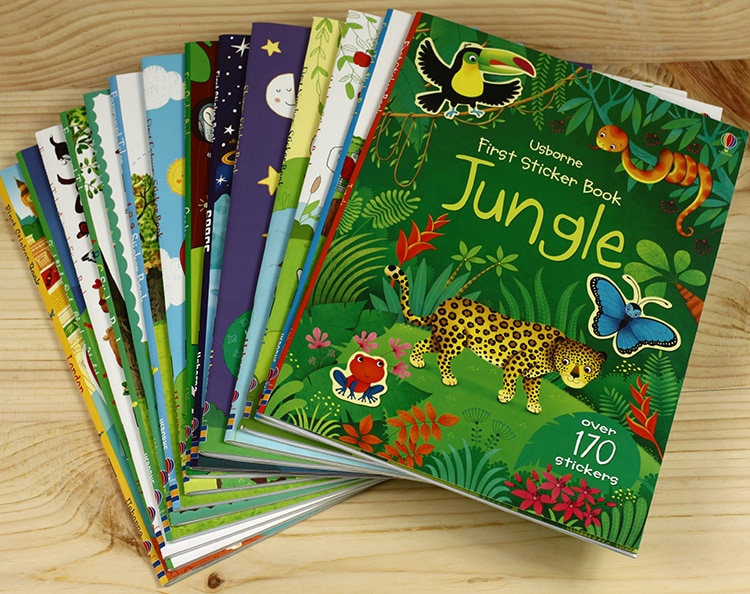 5 sticker boeken van kinderen Engels verhaal/A4 si... – Grandado