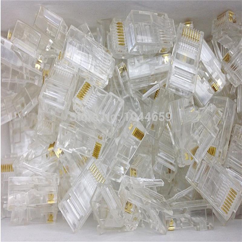 Vergulde RJ45 Netwerk Kabels Modulaire Plug Cat5 O... – Grandado