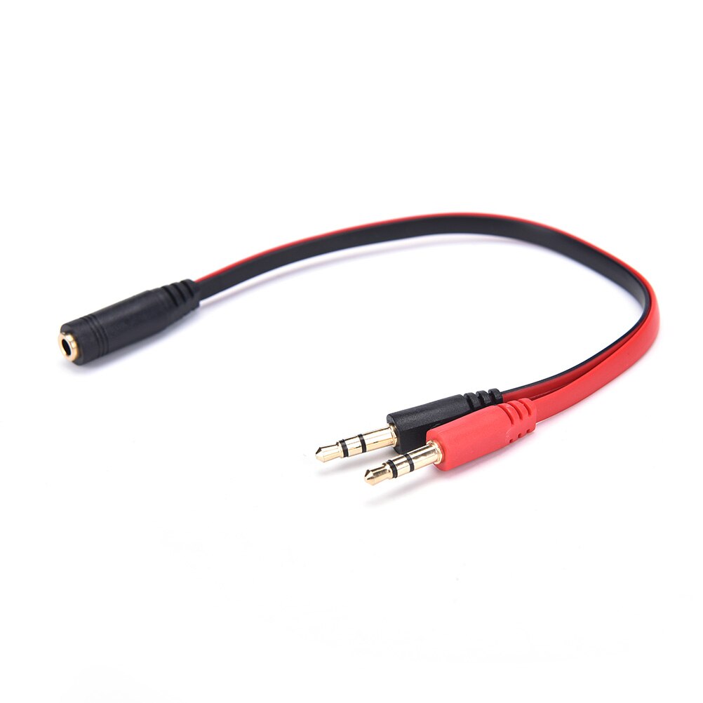 1PC 3.5mm AUX Audio Mic Splitter Cable Earphone He... – Grandado