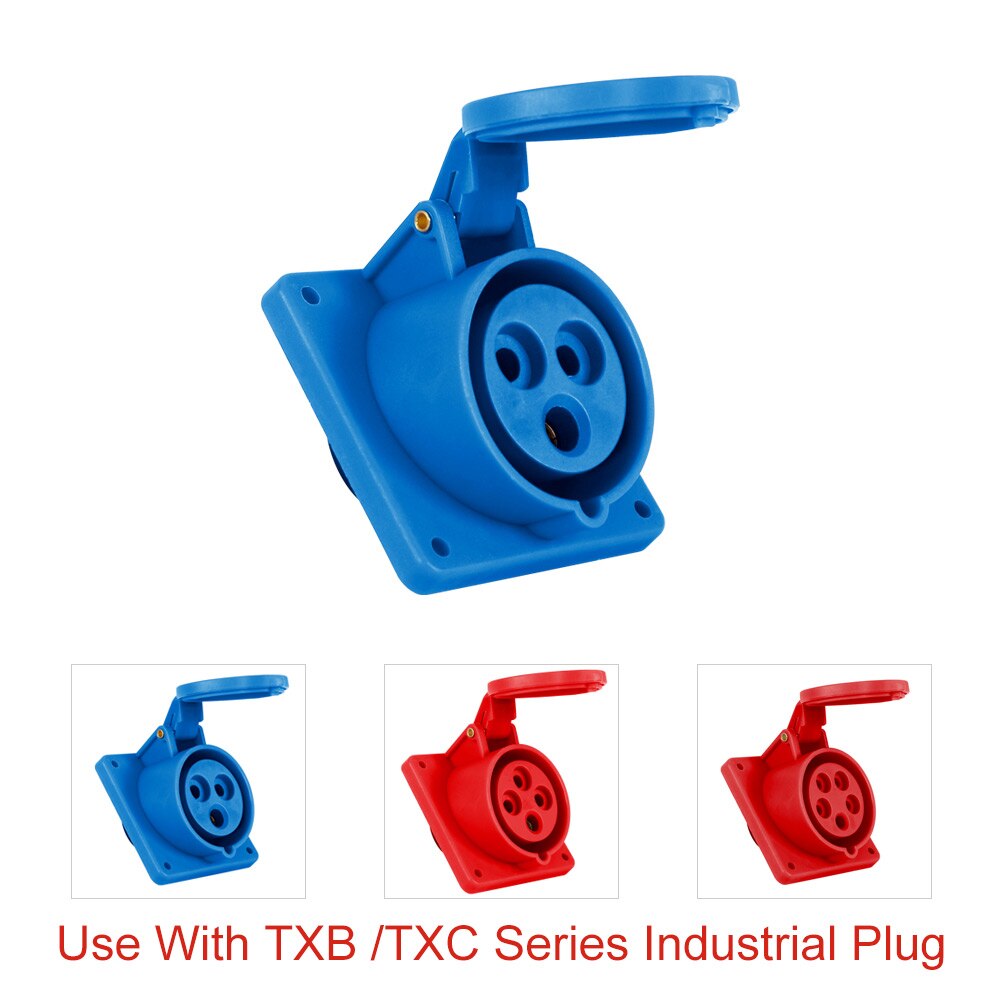 16a 32a waterproof industrial plugs and sockets IP... – Grandado