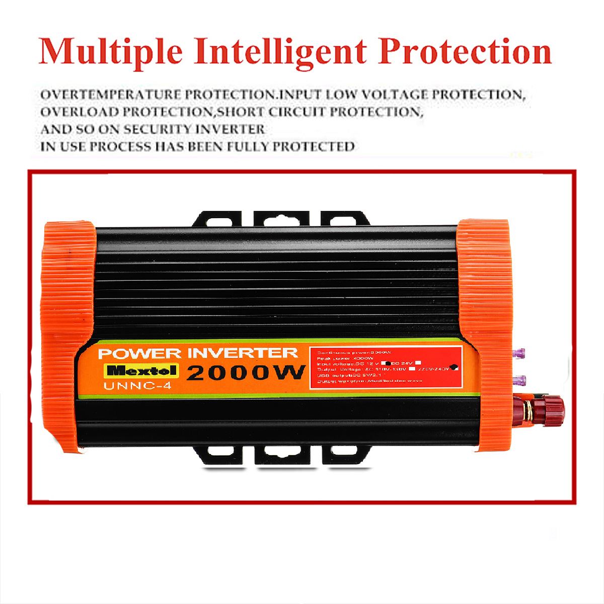 4000W Solar Power Inverter 12V to 220V 2000W Car P... – Grandado