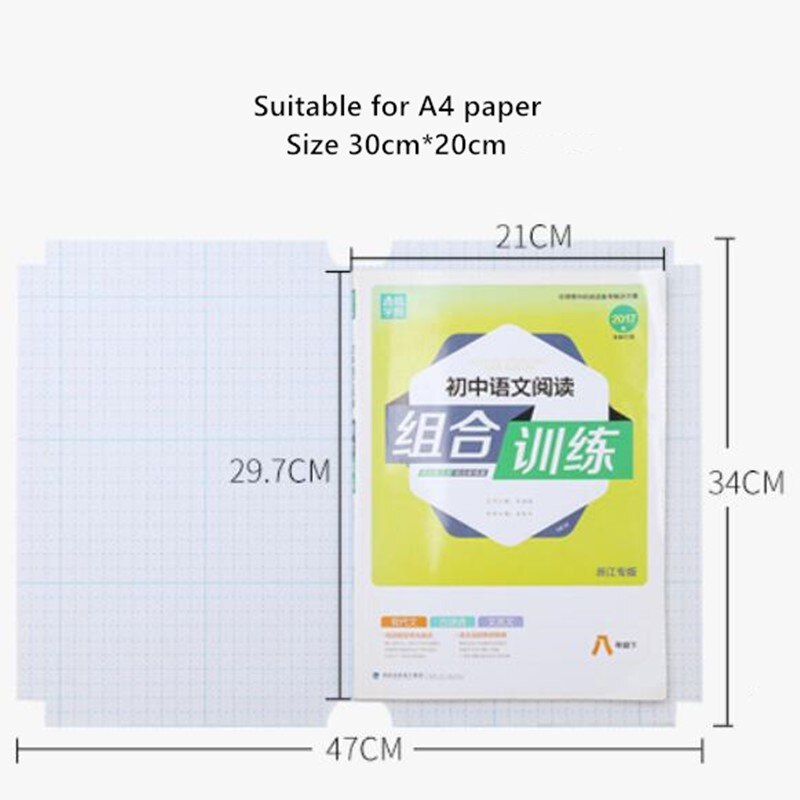 5PCS Transparent Protective Book Cover Folders A4 ... – Grandado