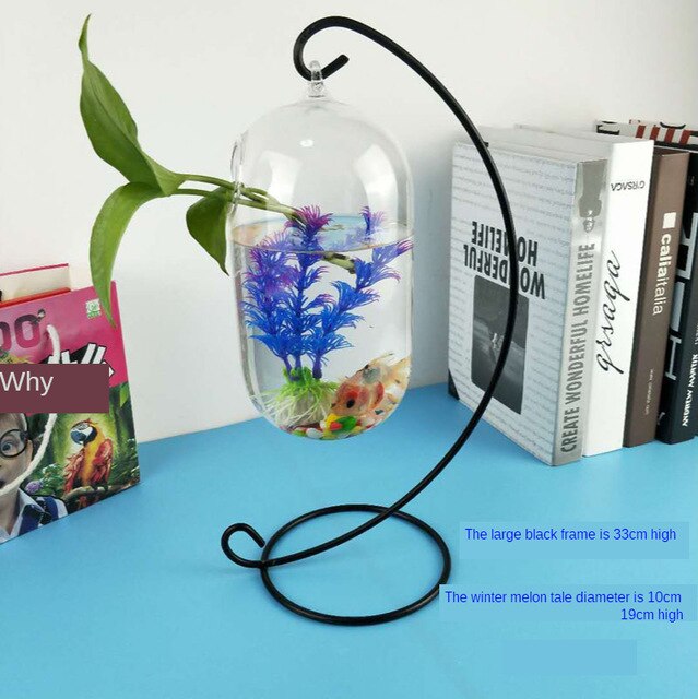 Desktop Hanging Mini Aquatic Plants Vase Fish Tank... – Vicedeal