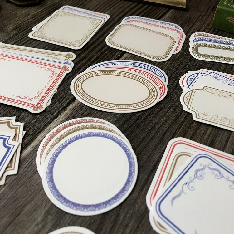 Vintage Blank Label Papers Travel Bullet Journal Craft Paper Card ...