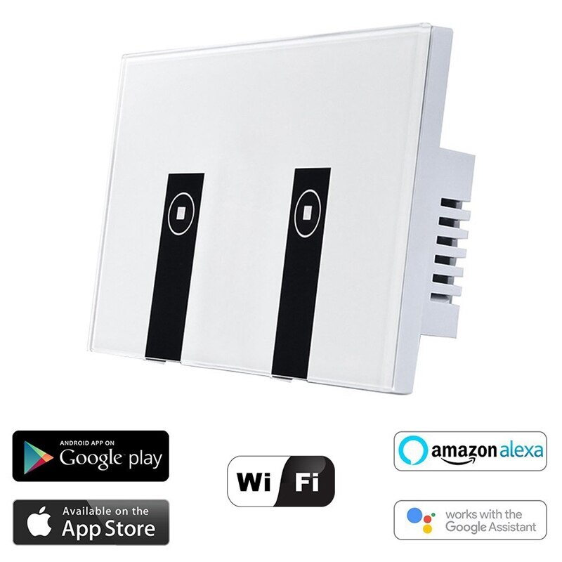 Interruptor de luz inteligente WiFi JFBL, 2 interr... – Grandado