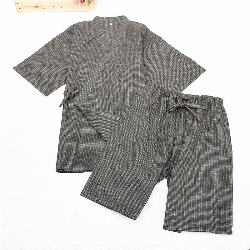 Japanese cotton kimono pajama suits Summer short s... – Grandado