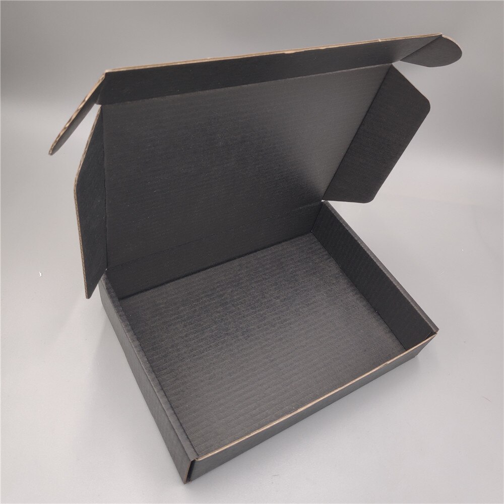 20*14*4Cm 10 Stuks Zwart Gegolfd Mailer Doos Zwart... – Grandado