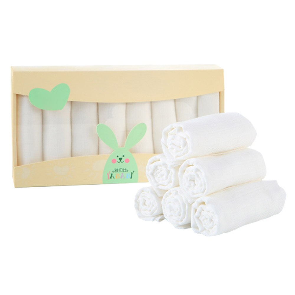 8Pcs Absorbent Gauze Diapers Cotton Muslin Burp Cl... – Grandado