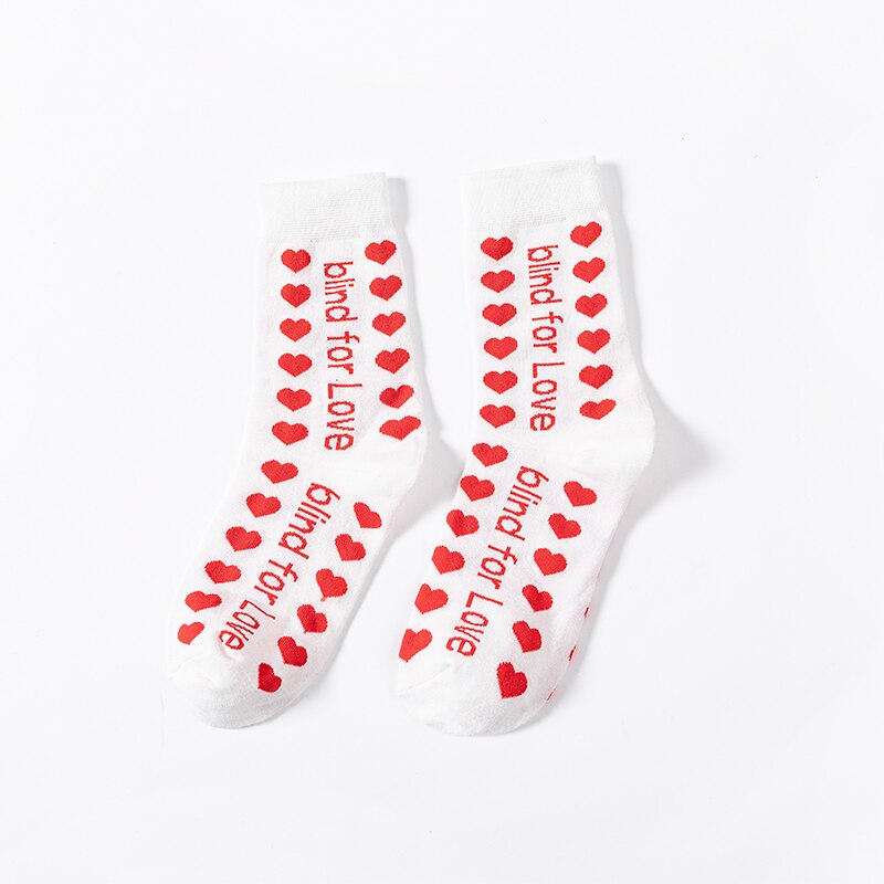 Love Letter Men and Women Socks Cotton Red Hearts ... – Grandado