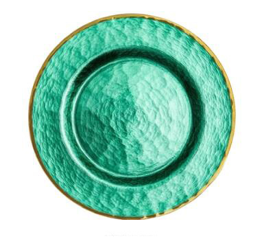 Phnom Penh Cold Pattern Glass Plate Round Multi-co... – Grandado