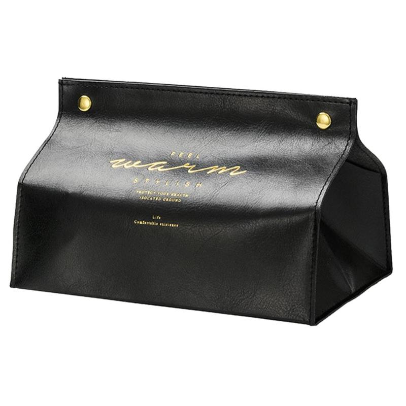 Ins Nordic PU Leer Tissue Box Opvouwbare Servethou... – Grandado