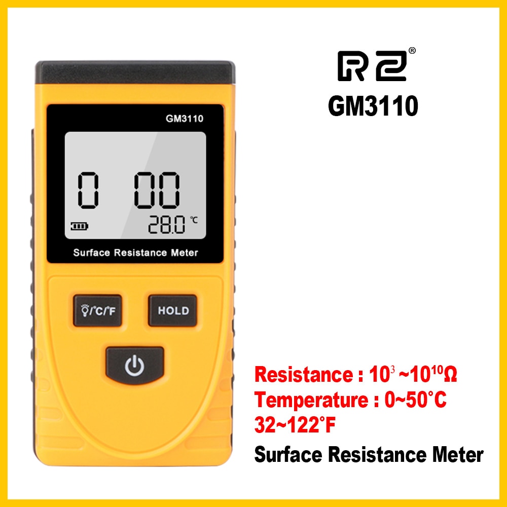 Surface Resistance Tester Handheld LCD Digital Dis... – Vicedeal