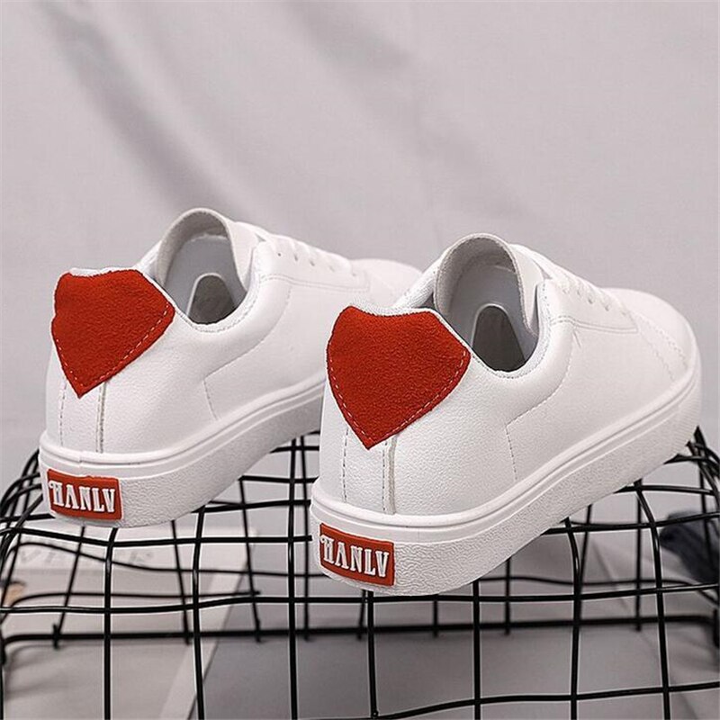 YXHK simple love letter pattern small white shoes ... – Vicedeal