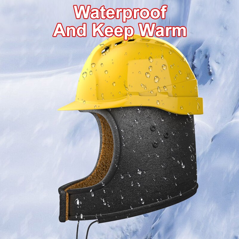 Hard Hat with Warm Lining Cover Winter Constructio... – Grandado