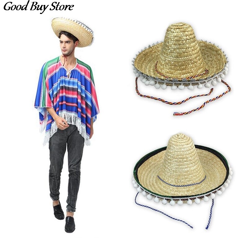 Carnival Sombrero Men Women Party Sun Hats Natural... – Grandado