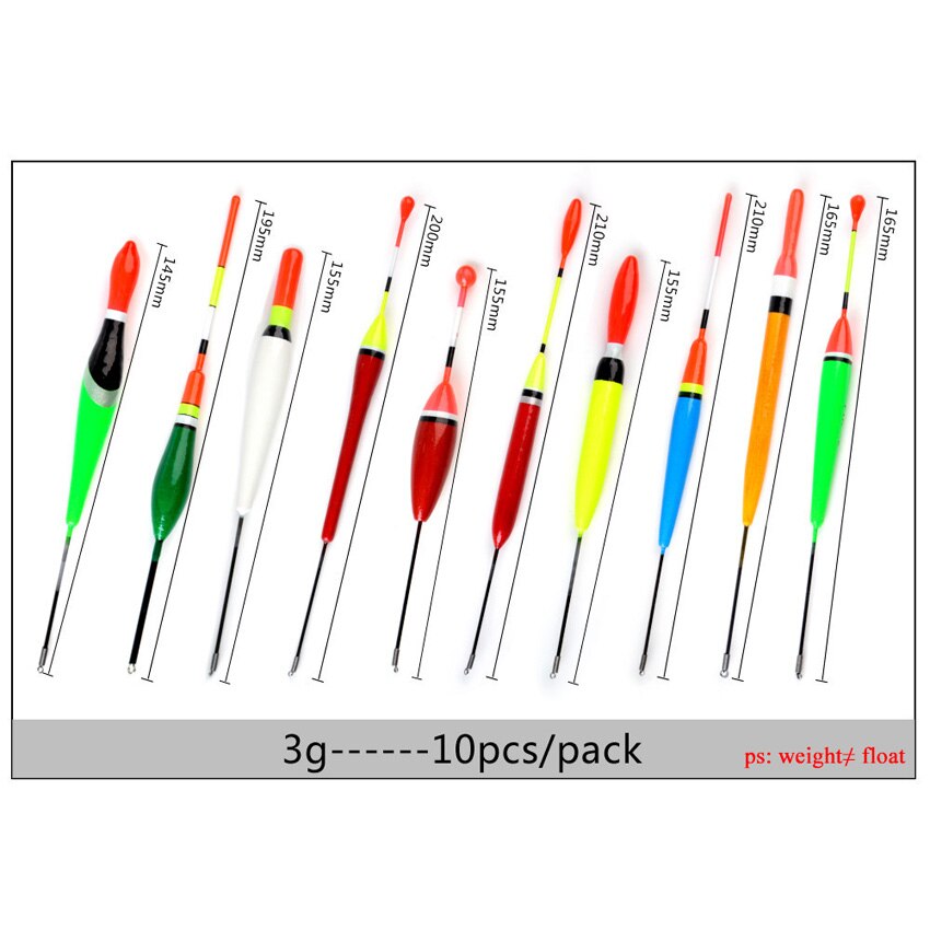 10 Stks/partij Visdobbers Set Boei Bobber Flutuado... – Grandado