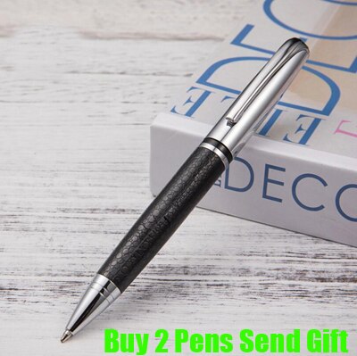 Luxury Brand Metal Ballpoint Pen PU Leather Smooth... – Grandado