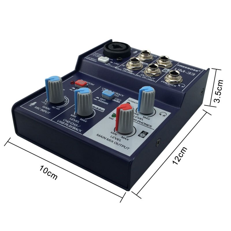 Freeboss UM-33 3 Channels Input Mic Line Insert St... – Vicedeal