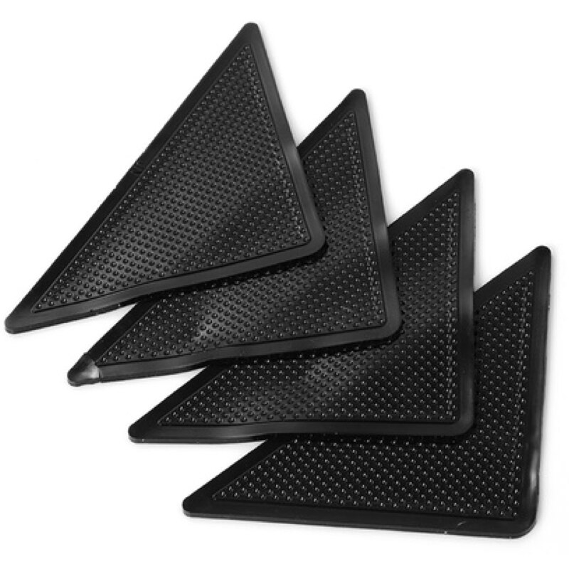4 PCS Anti-Slip Carpet Grippers Black Color Mat St... – Vicedeal